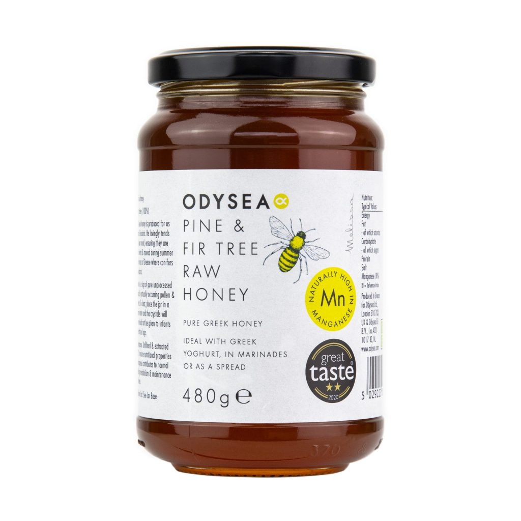 Odysea Greek Pine & Fir Tree Raw Honey (480g)