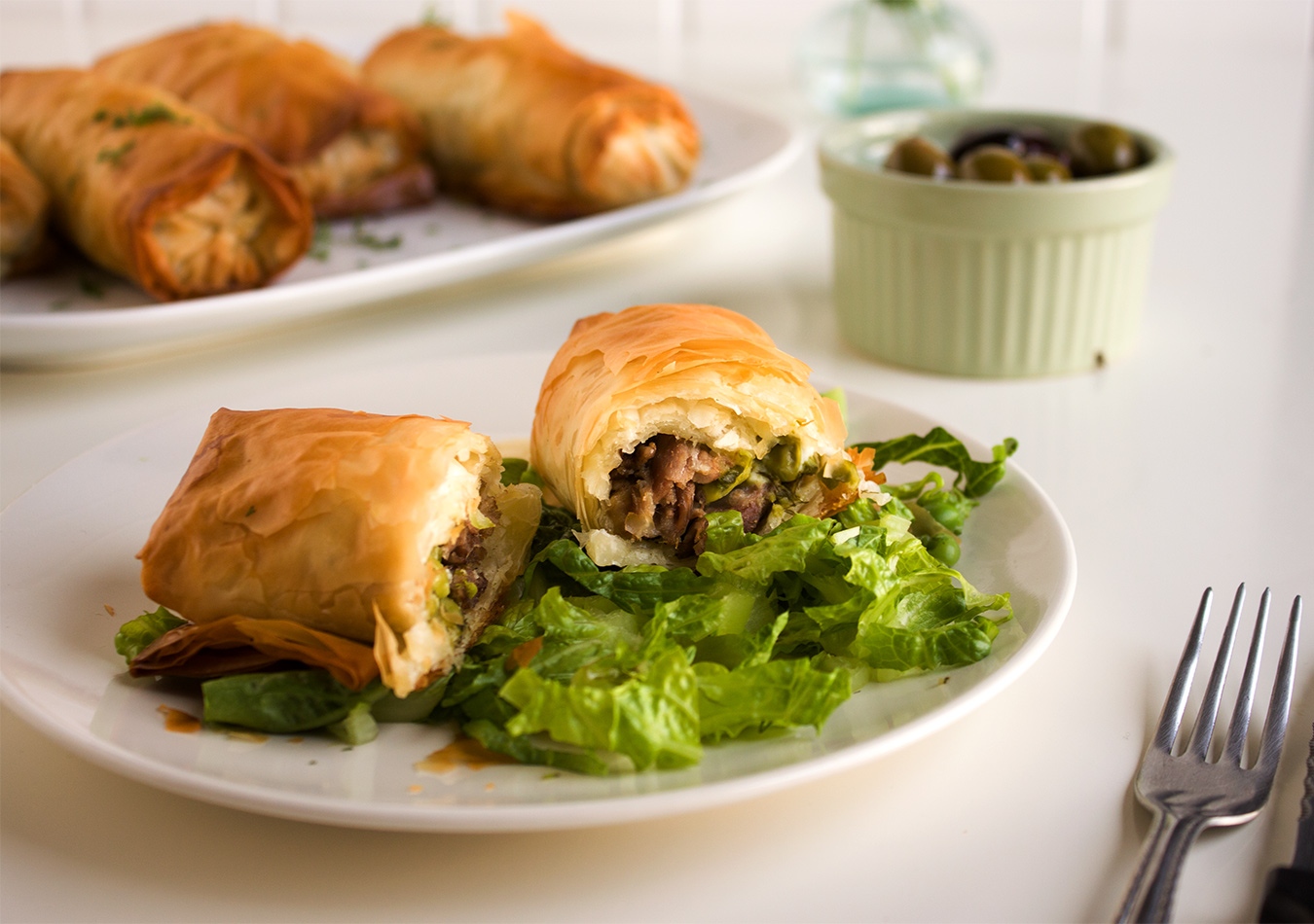 LAMB & FETA CHEESE FILO PARCELS - Odysea